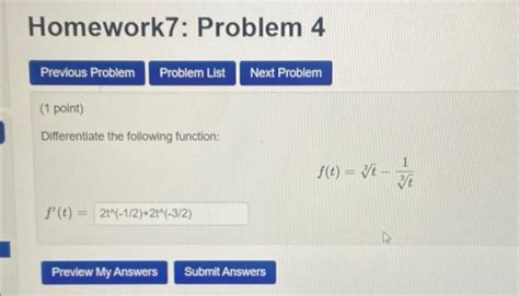 solved homework7 problem 4 previous problem problem list
