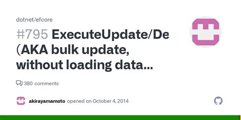 Executeupdatedelete Aka Bulk Update Without Loading Data Into Memory