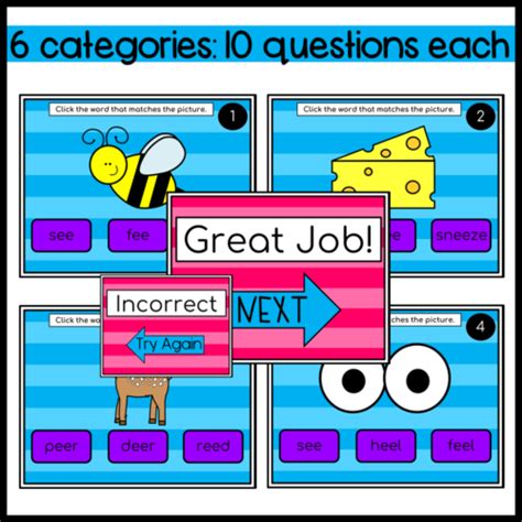 EE Words Google Classroom Interactive Slides l Digital Learning | Made By Teachers