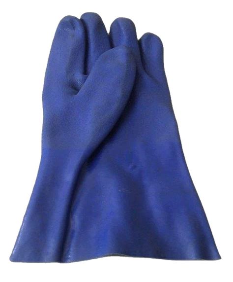 Plain Blue Full Hand Pvc Hand Gloves For Industrial At ₹ 99pair In Indore