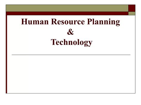 HRIS HUMAN RESOURCE INFORMATION SYSTEM PPT Internet Computing
