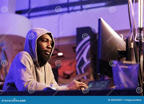 Criminal Hacking Online Server Stock Image Image Of Coding