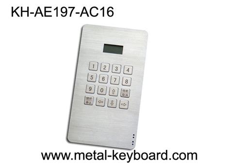 4x4 Design Rugged Metallic Keypad With 16 Keys For Access Control System