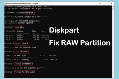 Detailed Guide Diskpart Fix Raw Partition Without Data Loss Data