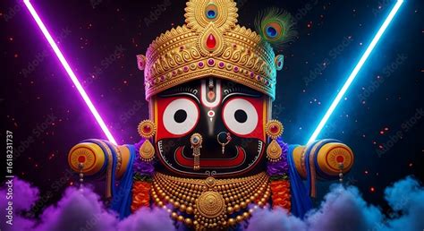 Jagannath Deity Illustration Hindu God Jagannath Jagannath Puri