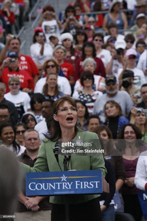 Sarah Palin Republican Vice Presidential Candidate And Govornor Of
