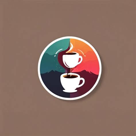 Coffee Shop Cafe App With Coffee Cup Software Logo Icon In Flat Style