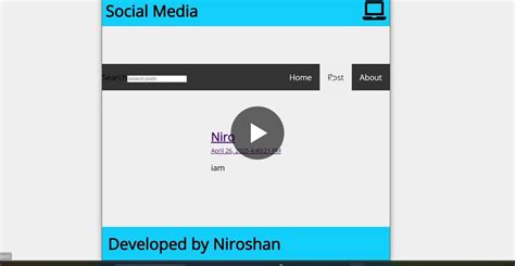🚀 Project Social Media App 🔹 Frontend React ⚛️ 🔹 Backend Json Selavam Niroshan