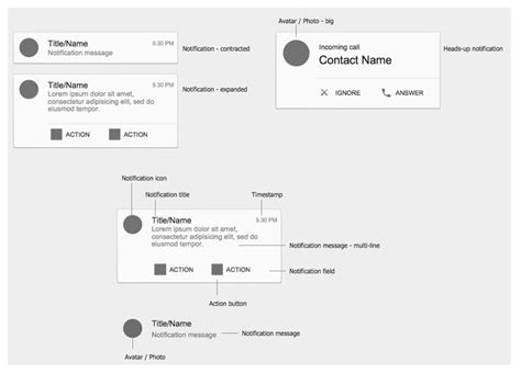 Design Elements Android Notifications Tool Design Software