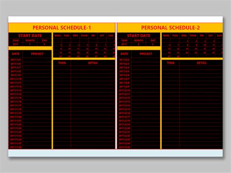 Excel Of Black Daily Schedule Xlsx Wps Free Templates