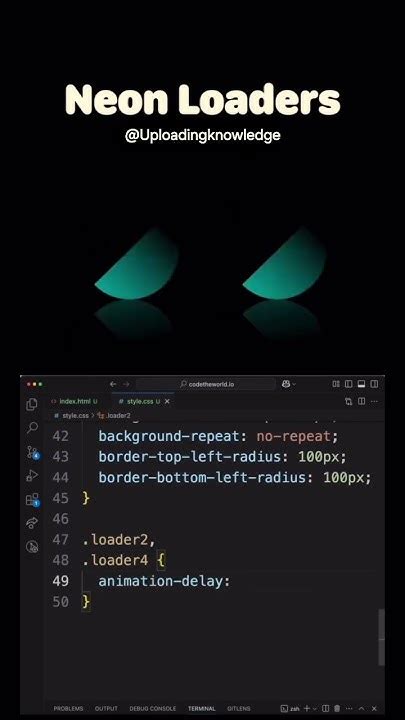 Create Glowing Loaders With Css Shortscss Loader Animation For Your Website Youtube