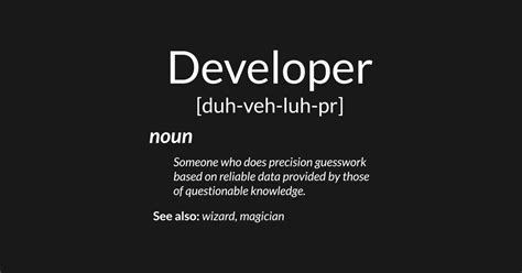 Funny Developers T Developer Definition T Web Developer T