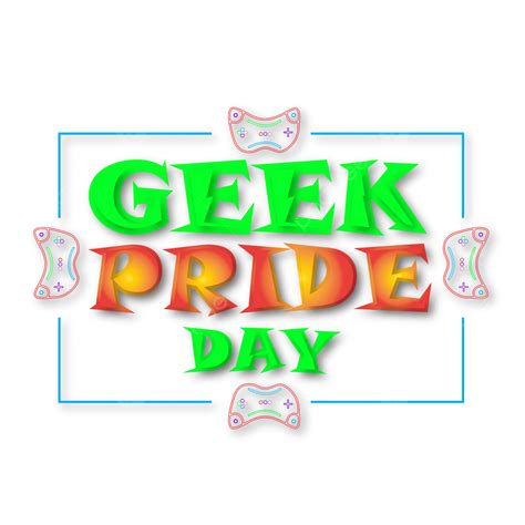 Geek Pride Day Image Pink Color Cosmo Typo PNG And Vector With Transparent Background For