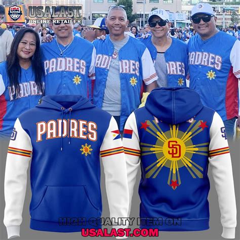 Saleoff San Diego Padres Filipino Heritage Night Royal Blue Hoodie