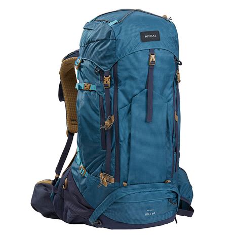 Forclaz 500 Mens Trekking 50+10Ltr Back Pack Dark Petrol Blue – Camp Buddy