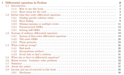 Ordinary Differential Equations In Python