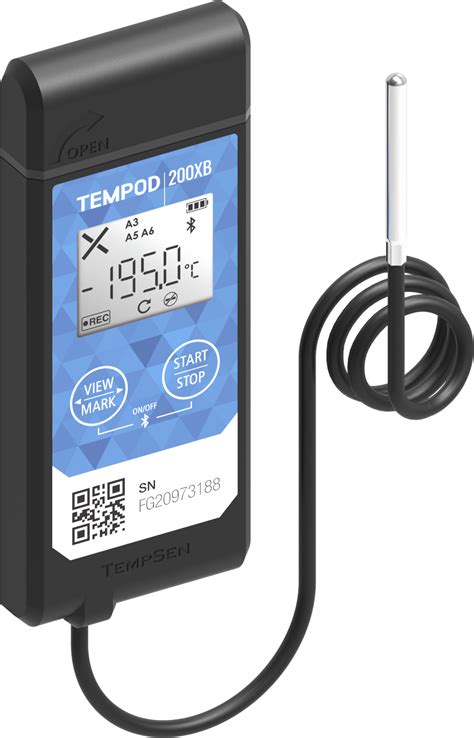Tempod XB Ultra Low Temperature Bluetooth Data Logger