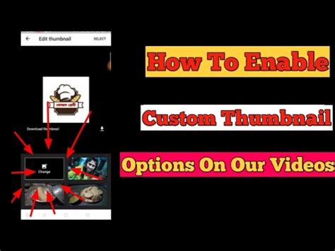 How To Enable Custom Thumbnail Options YouTube