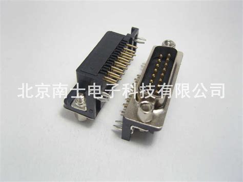 High Quality Gold Plated Dr15 Male Dr15 Pin Db15 Connector With 90 Degree Bent Foot Plug Plate