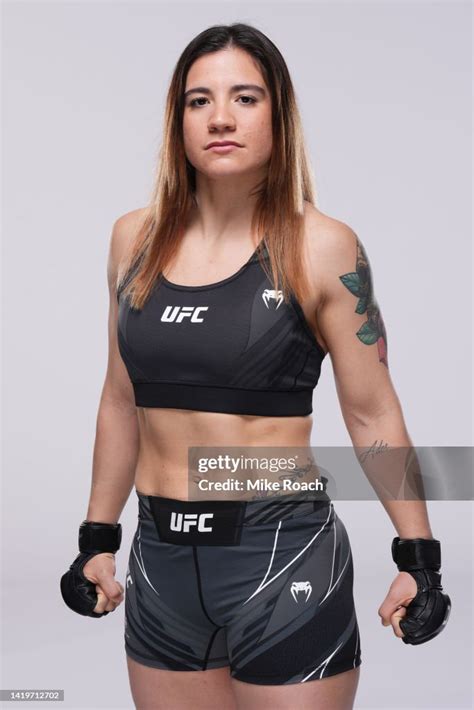 Ailin Perez Poses For A Portrait During A Ufc Photo Session On August