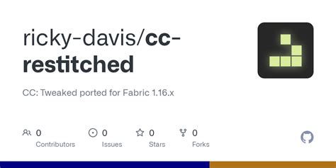 Github Ricky Davis Cc Restitched Cc Tweaked Ported For Fabric 1 16 X