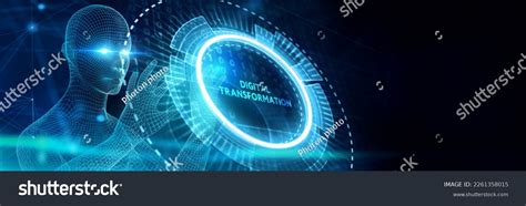 Concept Digitization Business Processes Modern Technology Stock