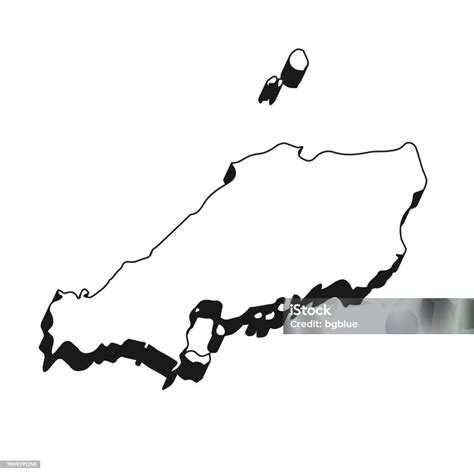 흰색 배경에 검은색 윤곽선과 그림자가 있는 츄고쿠 지도 0명에 대한 스톡 벡터 아트 및 기타 이미지 0명 검은색 공란 Istock