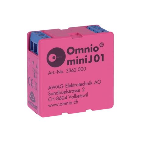 Omnio Rollladensteuerungsaktor 2 Kanal Omnio Minij01