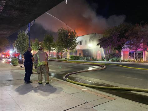 Massive Structure Fire In Downtown Bakersfield