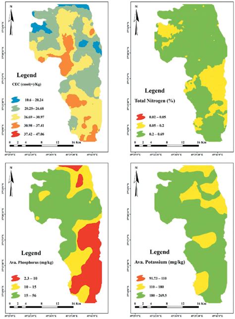 Prediction Maps Of Soil Properties Using The Ordinary Kriging Method