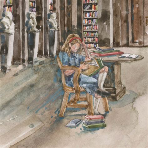 Matilda Library Art Print Roald Dahl Art The Books Etsy