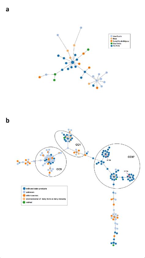 A Minimum Spanning Trees Mst Of The 37 Isolates Of Staphylococcus