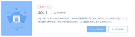 SQLが勉強できるサイト 選環境構築不要 All One s Life
