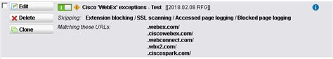 Webex Bypass Scanning On A Sophos Utm Web Protection Web Filtering And Application