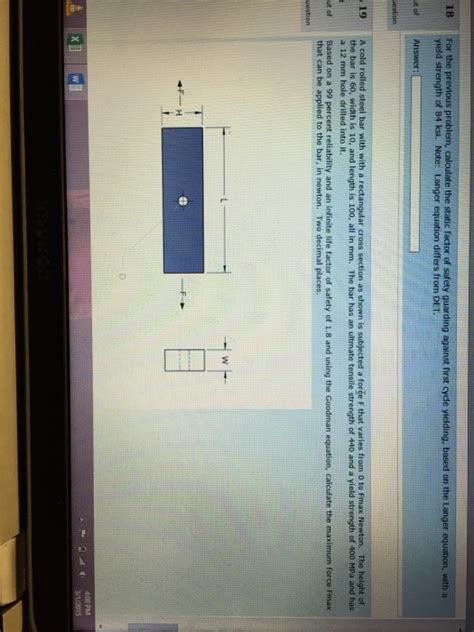 Solved For The Previews Problem Calculate The Static Factor
