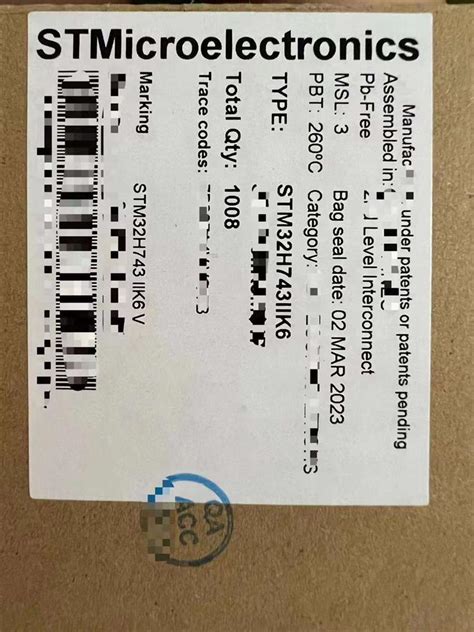 Stm32h743iik6 品牌：st 单片机mcu 维库电子市场网