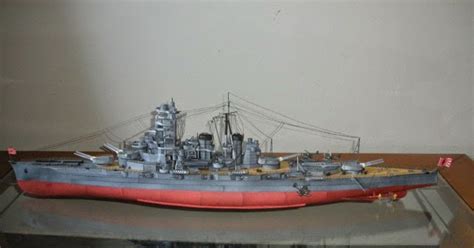 Papermodel Kapal Perang And Lain2 Paper Model Ijn Kirishima