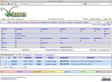 track your bugs using mantis bug tracker technary