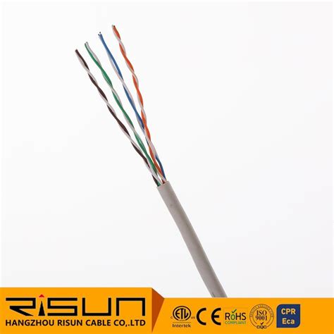 Utp Cable U Utp Cat5e Interior 0 50mmbc Lszh Eca Bobina De 305m Lan Cable Data Transmission
