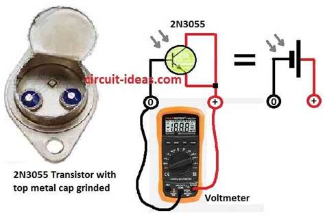 How To Build A Simple Solar Cell Using A 2n3055 Transistor Circuit Ideas For You