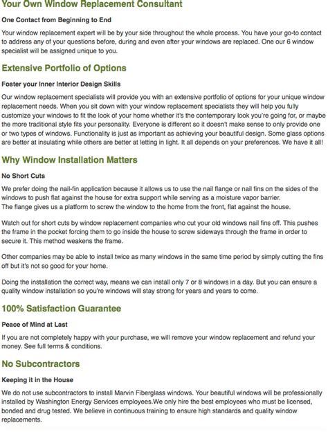 Window Contract Template