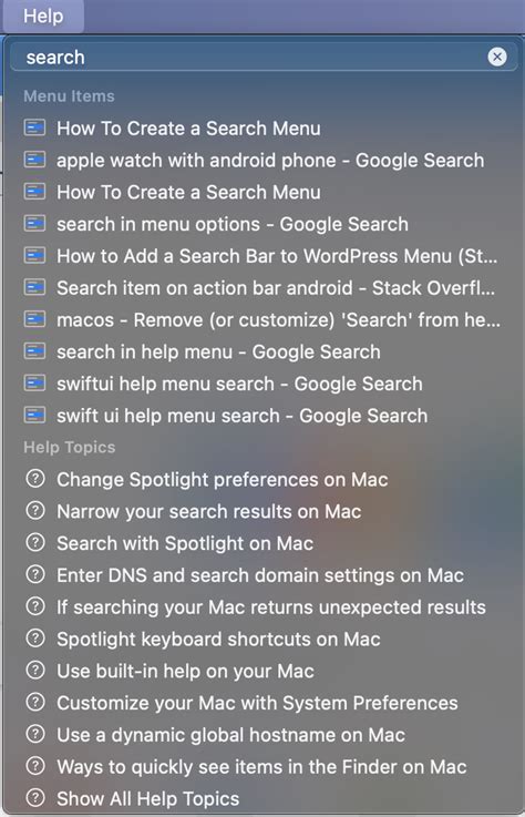 Swift How To Implement And Use Search Textfield Inside Nsmenu