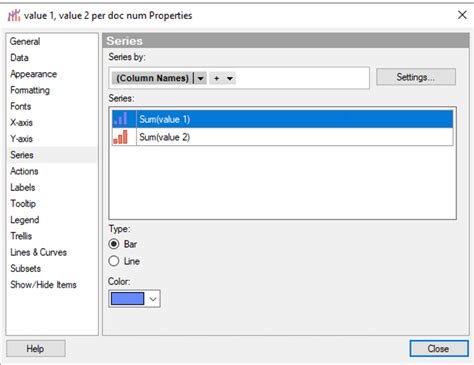 How To Combine Two Columns In The Same Chart Without Trellis Spotfire