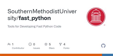 Github Southernmethodistuniversityfastpython Tools For Developing Fast Python Code