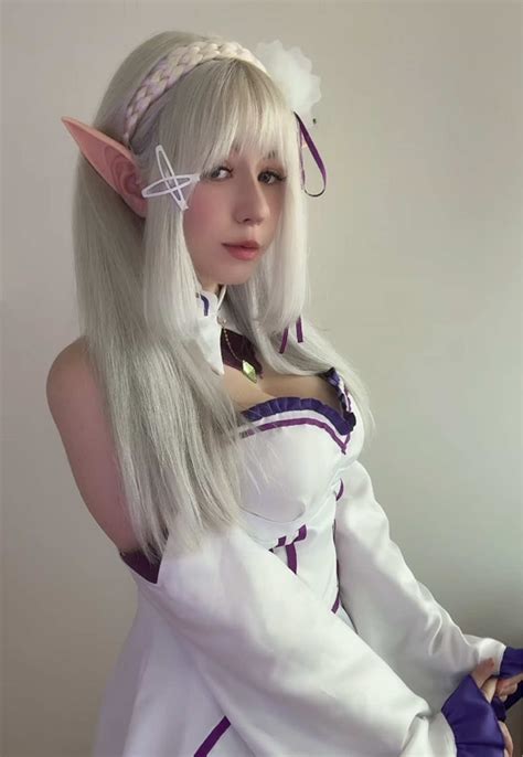 Emilia Cosplay From Rezero A Stunning Transformation Tiktok