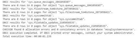When Was The Last Known Good Dbcc Checkdb Integrity Check The Sero Group