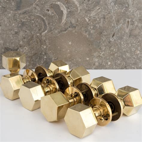 Hexagonal Brass Door Knobs At Jason Quinn Blog