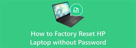 How To Factory Reset Hp Laptop Windows 10 Without Password