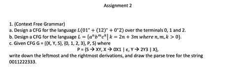 Solved 2 Design A Pda For The Language L 0m 1nmnor N