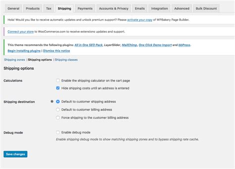 Shipping Options SWR Training